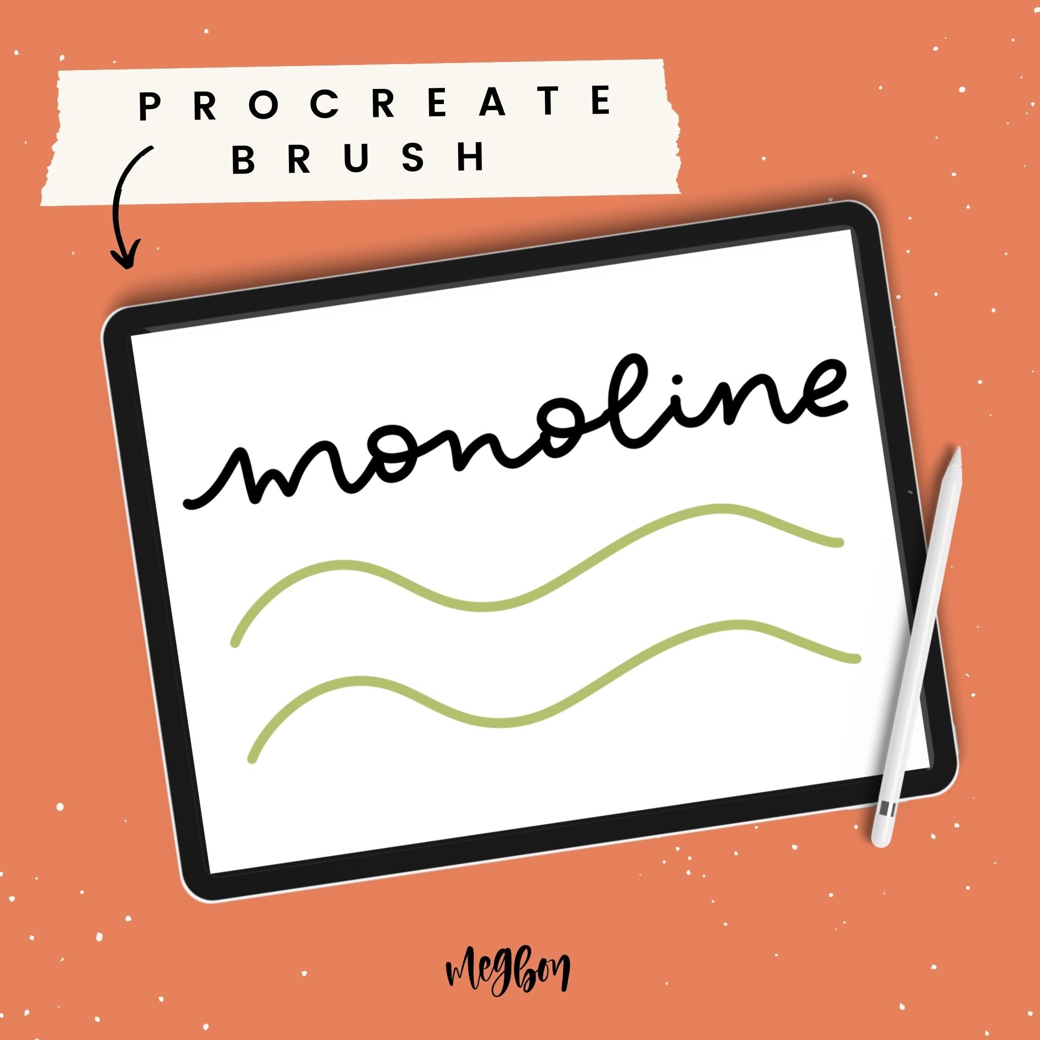 The Monoline | Brush for Procreate – MEG BON LLC